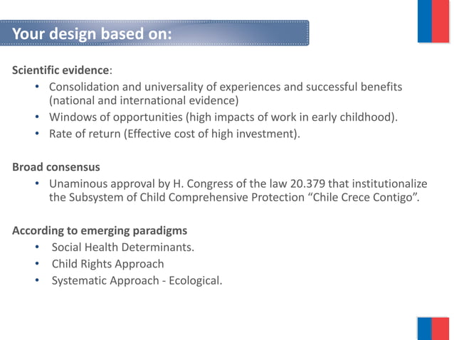 Integrated child protection system–chile crece contigo | PPT