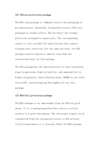 The composition and packaging of integrated circuits | DOCX