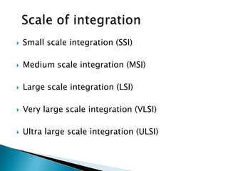 Integrated circuits | PPTX