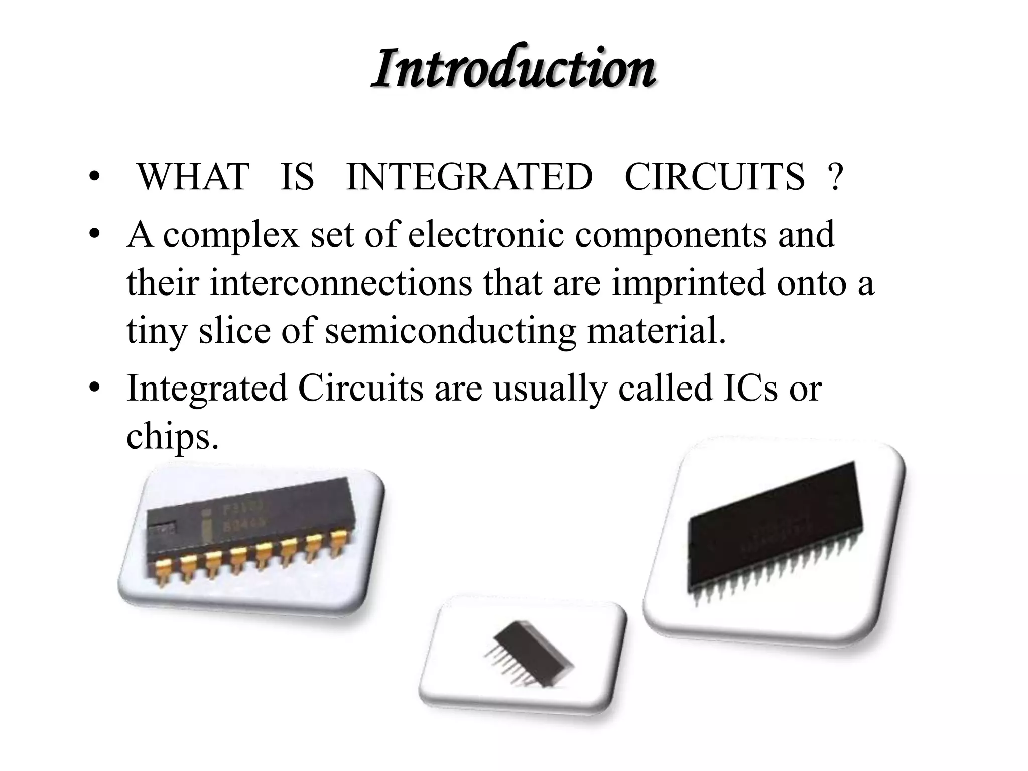 Integrated circuits | PPTX