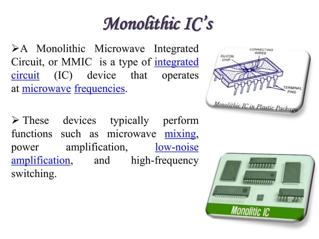 Integrated circuits | PPTX | Physics | Science