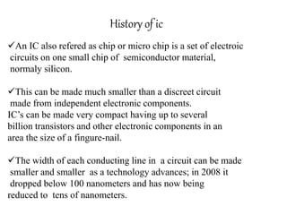 Integrated circuits | PPTX