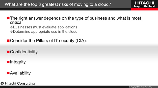 Integrated Cloud Framework: Security, Governance, Compliance, Content ...