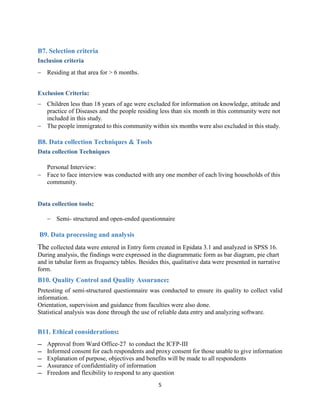 Integrated concurrent field practice iii report draft2 | PDF