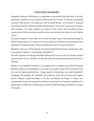 Integrated concurrent field practice iii report draft2 | PDF