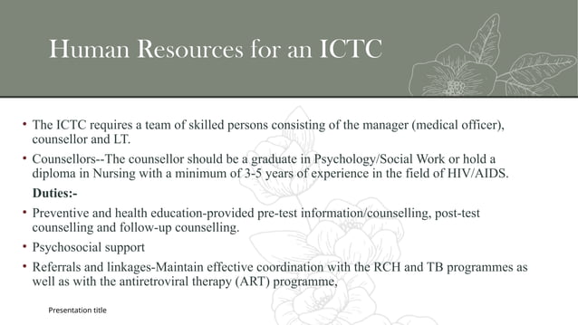 Integrated Counseling & Testing (ICTC).pptx ( PRESENTER - ABHILAL ...