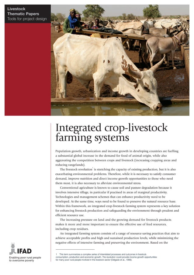 Integrated Crop-Livestock Farming Systems | PDF