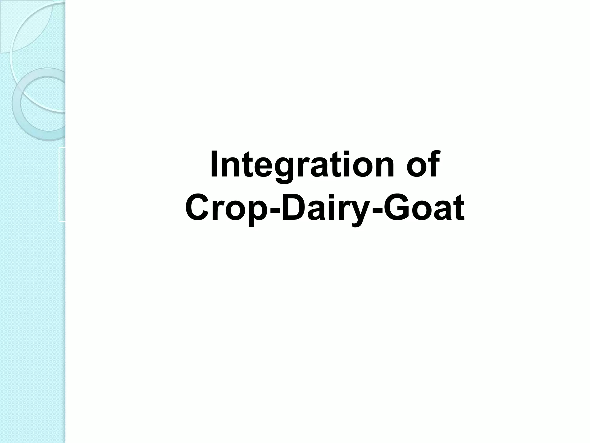 Integrated crop livestock system for sustainable crop production | PPT