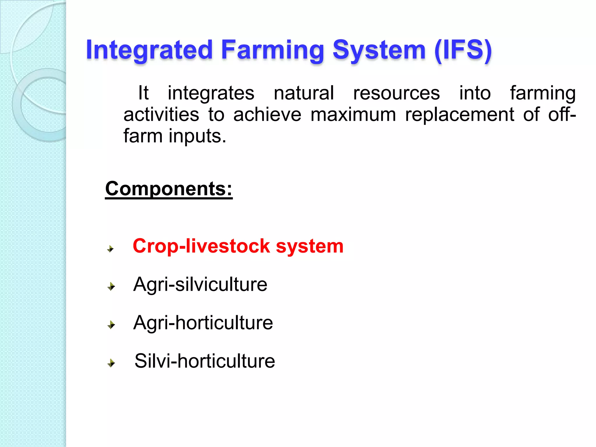 Integrated crop livestock system for sustainable crop production | PPT