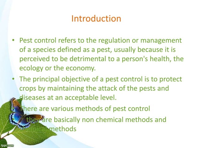 Chemical control of pest management | PPTX | Gardening | Home & Garden