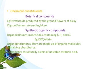 Chemical control of pest management | PPTX