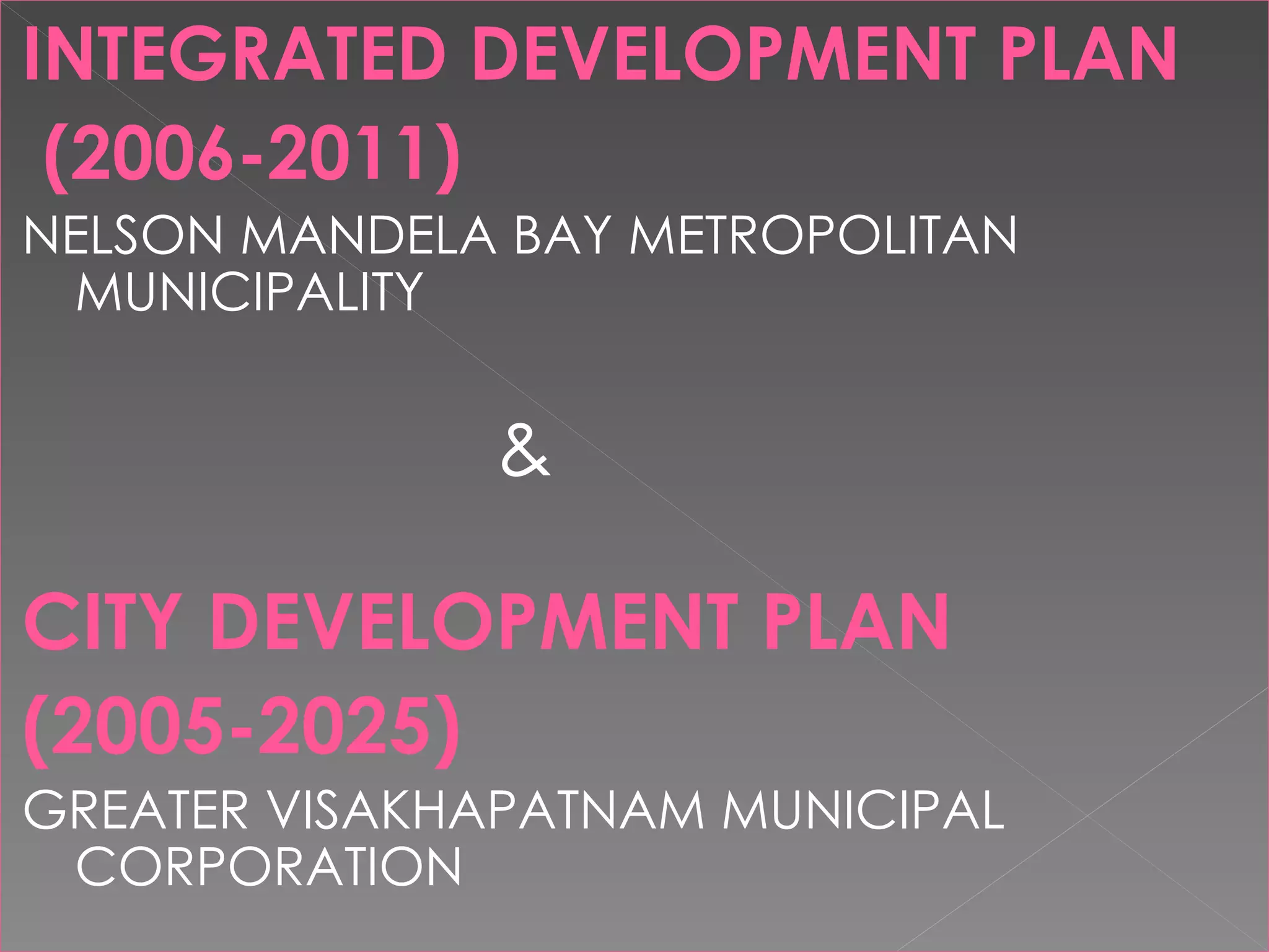Integrated development plan | PPT