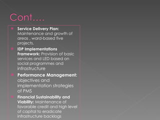 Integrated development plan | PPT