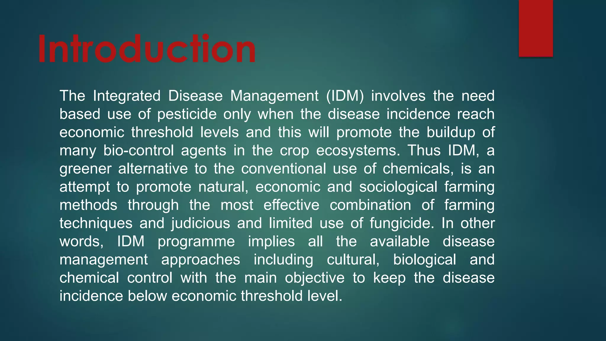 Integrated disease management (IDM) | PDF