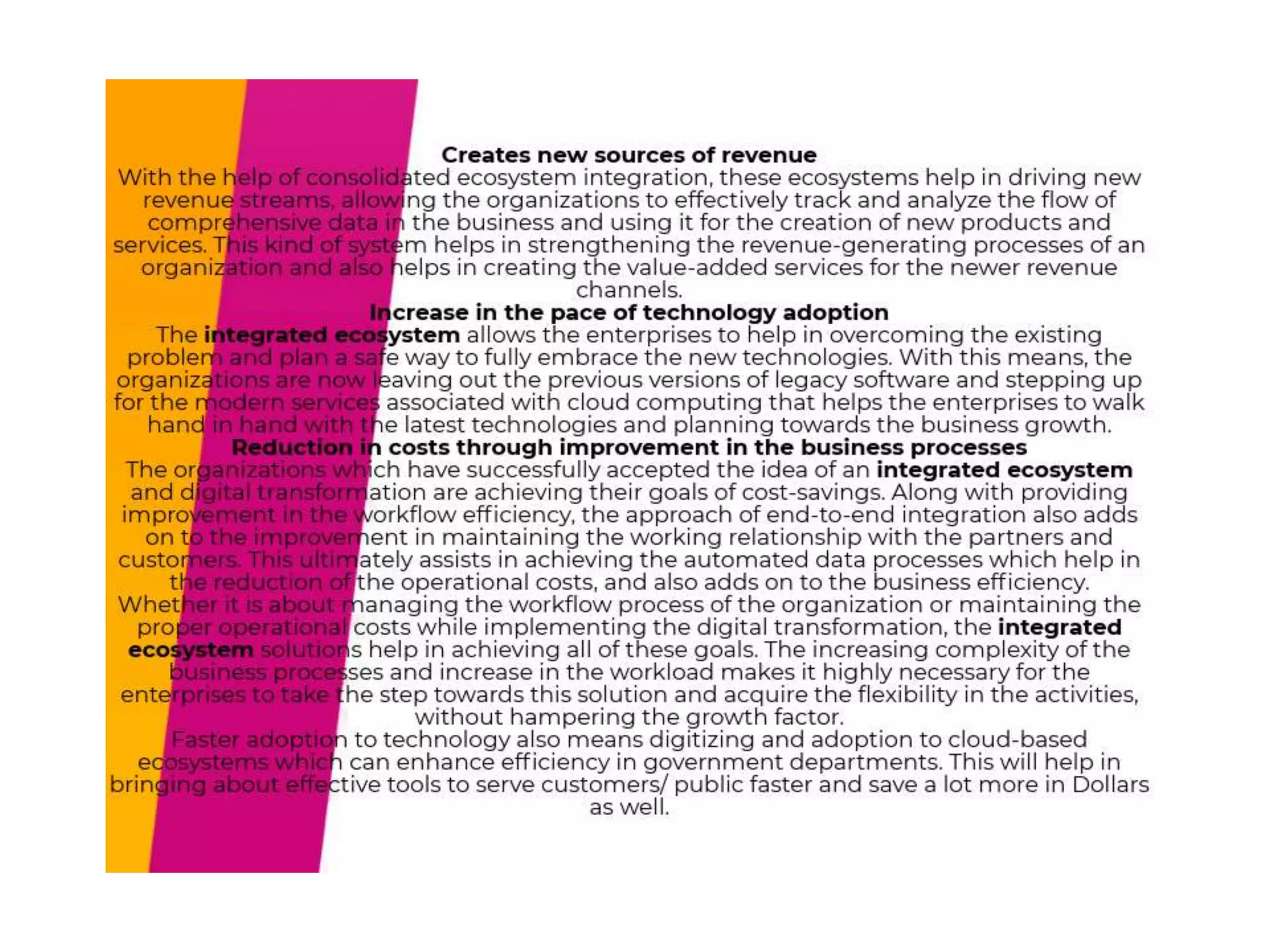 Integrated Ecosystem | PPT