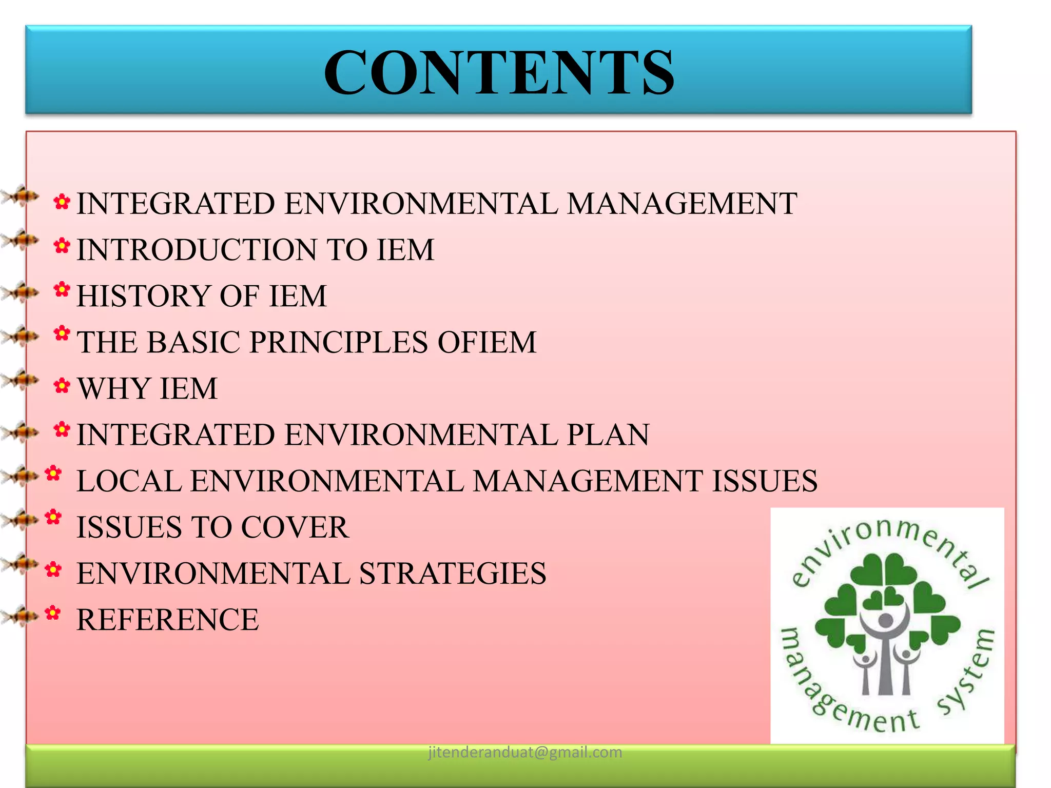 Integrated environmental management | PPTX