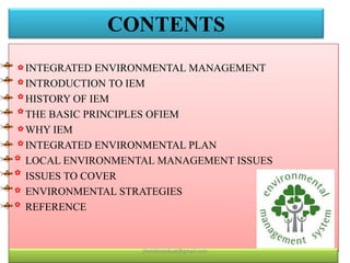 Integrated environmental management | PPTX