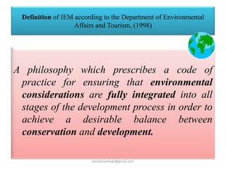 Integrated environmental management | PPTX