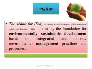 Integrated environmental management | PPTX