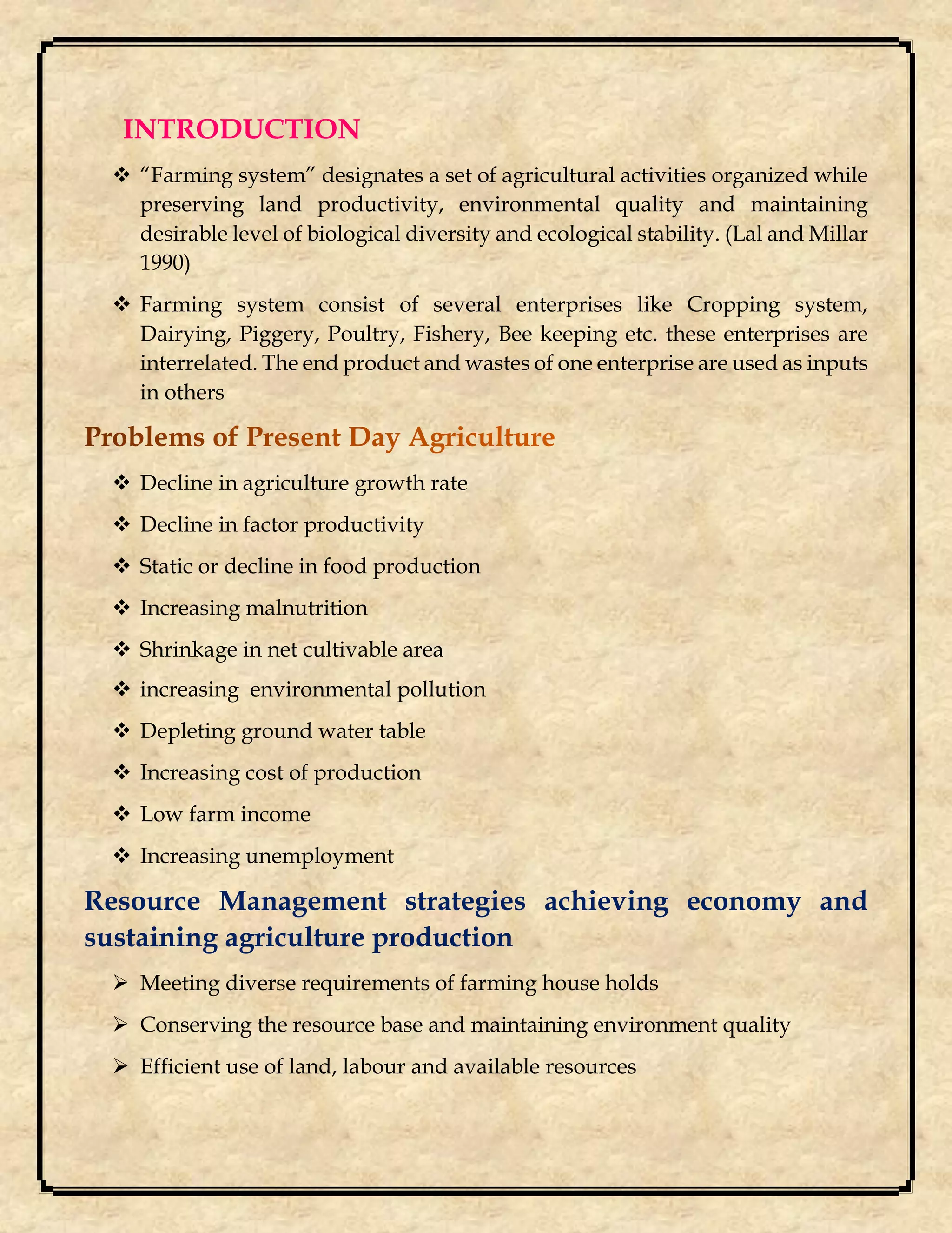 Integrated farming system IN rainfed ecosystem | PDF