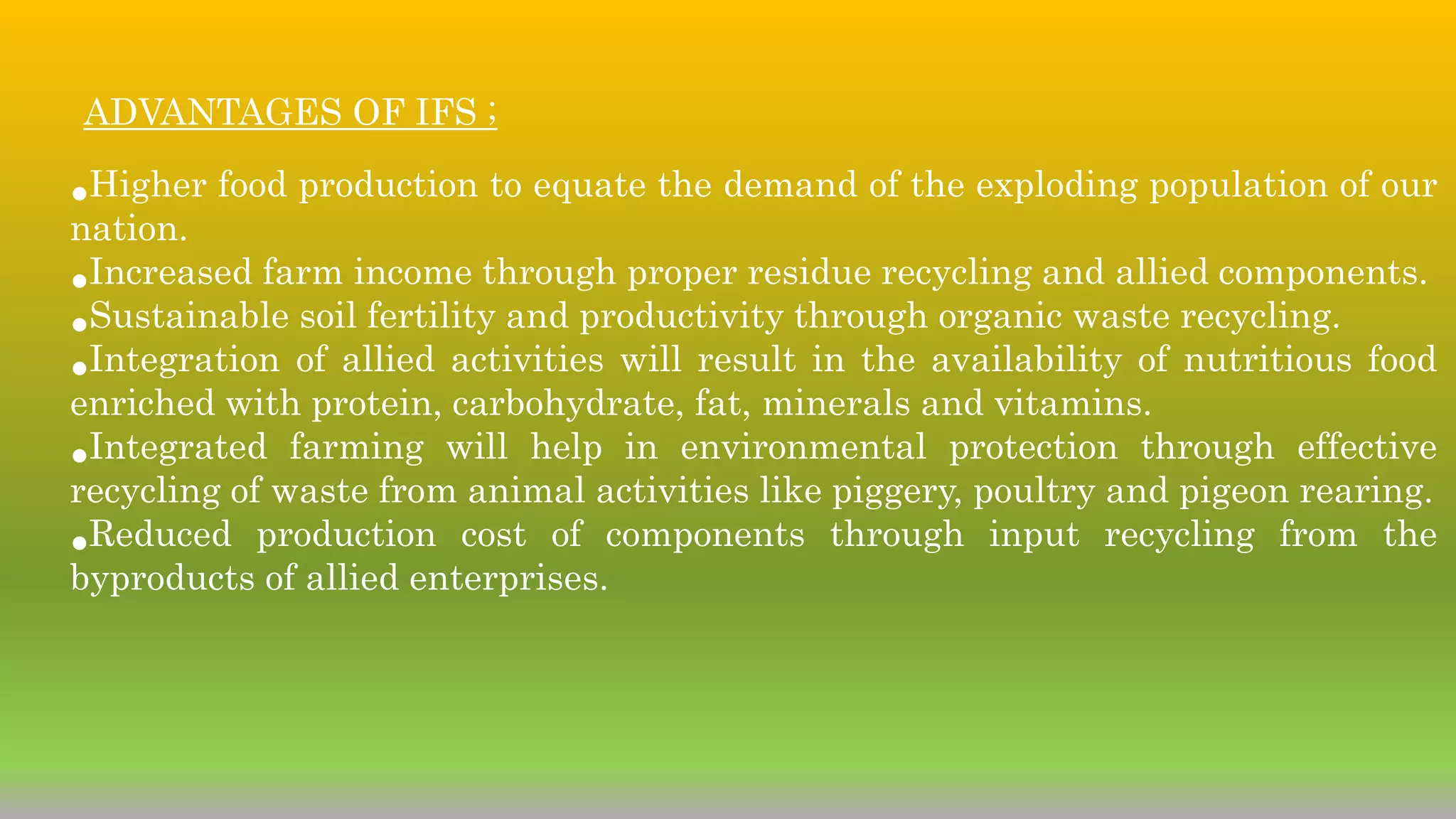 Integrated farming system | PPTX