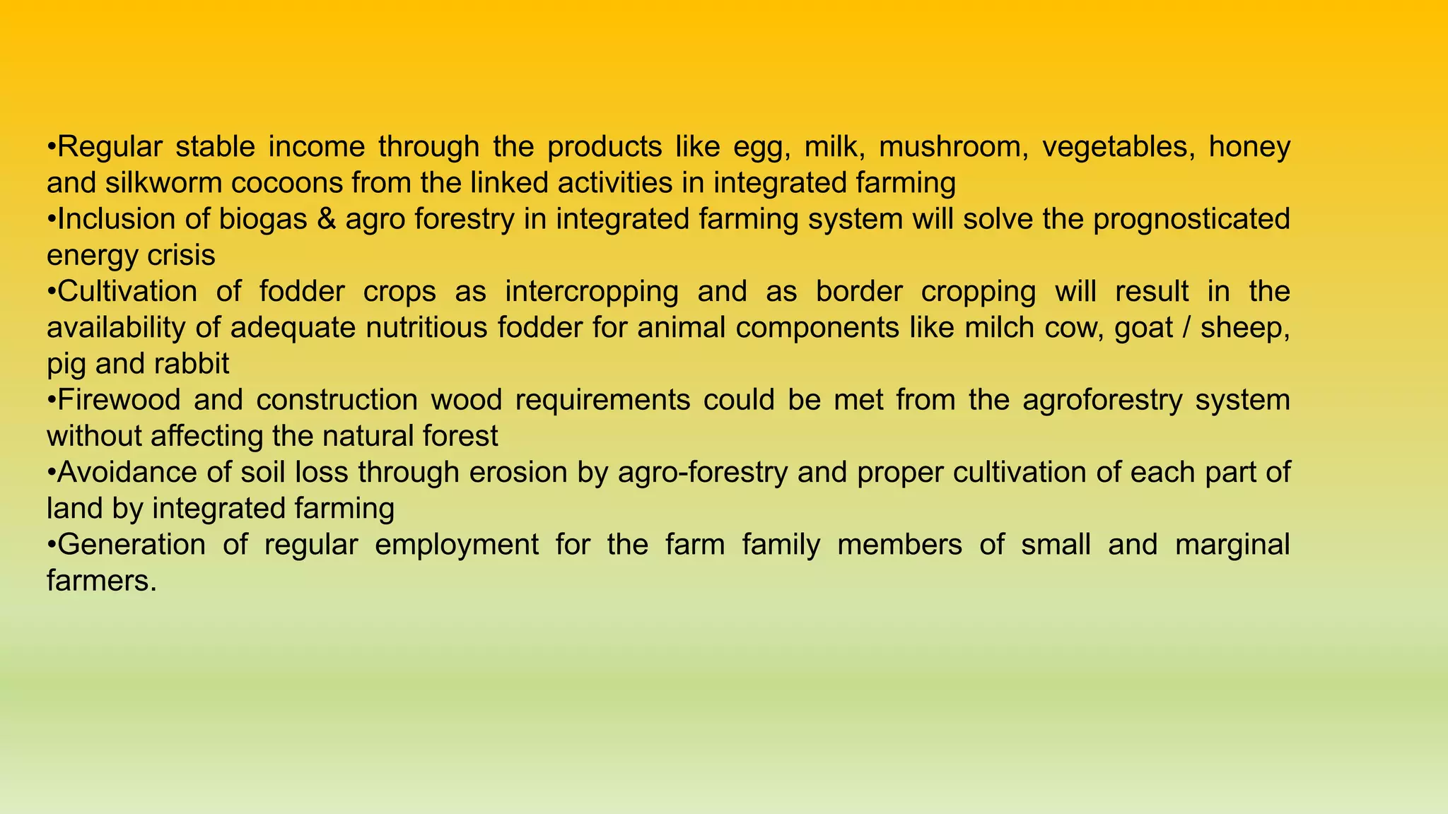 Integrated farming system | PPTX