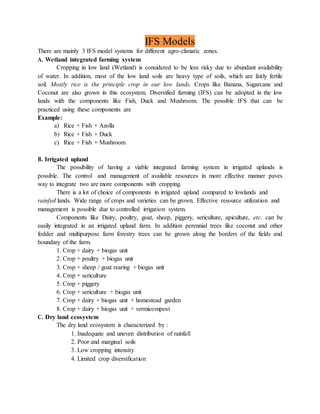 Integrated Farming System and IFS models | DOCX