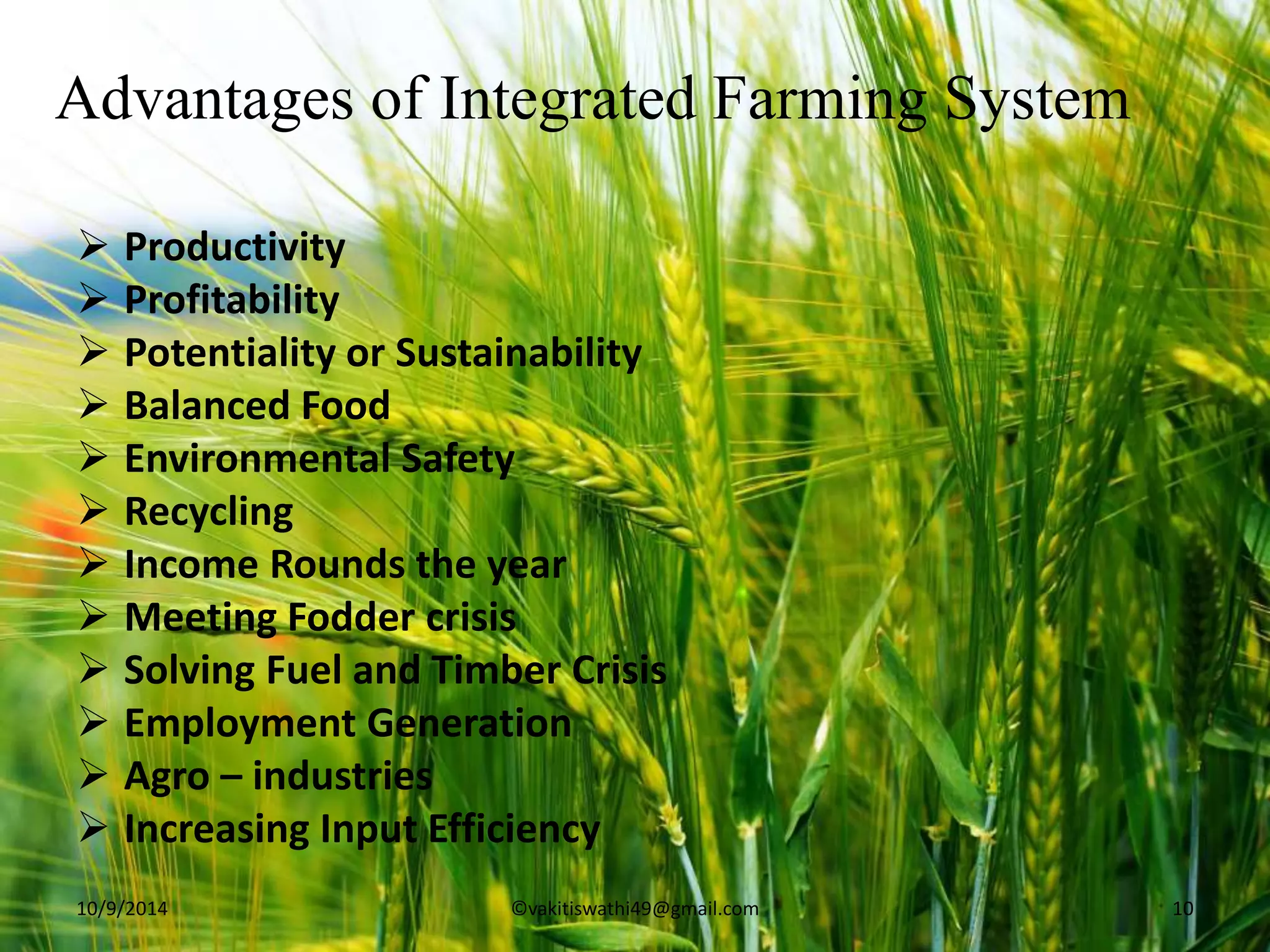 Integrated Farming System | PPTX