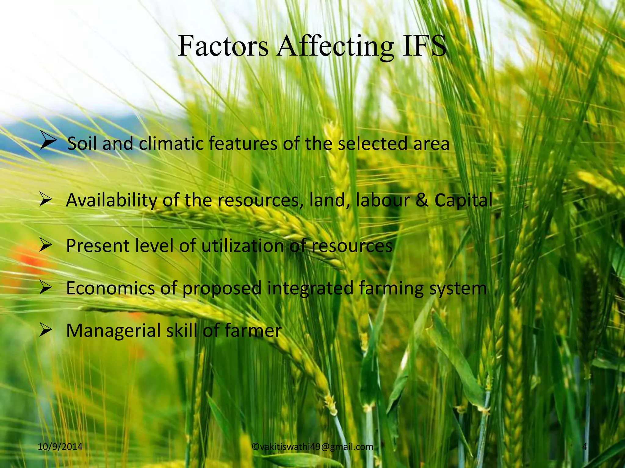 Integrated Farming System | PPTX