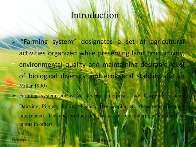 Integrated Farming System | PPTX