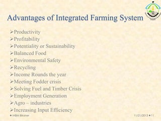 Integrated farming system copy (2) | PPT