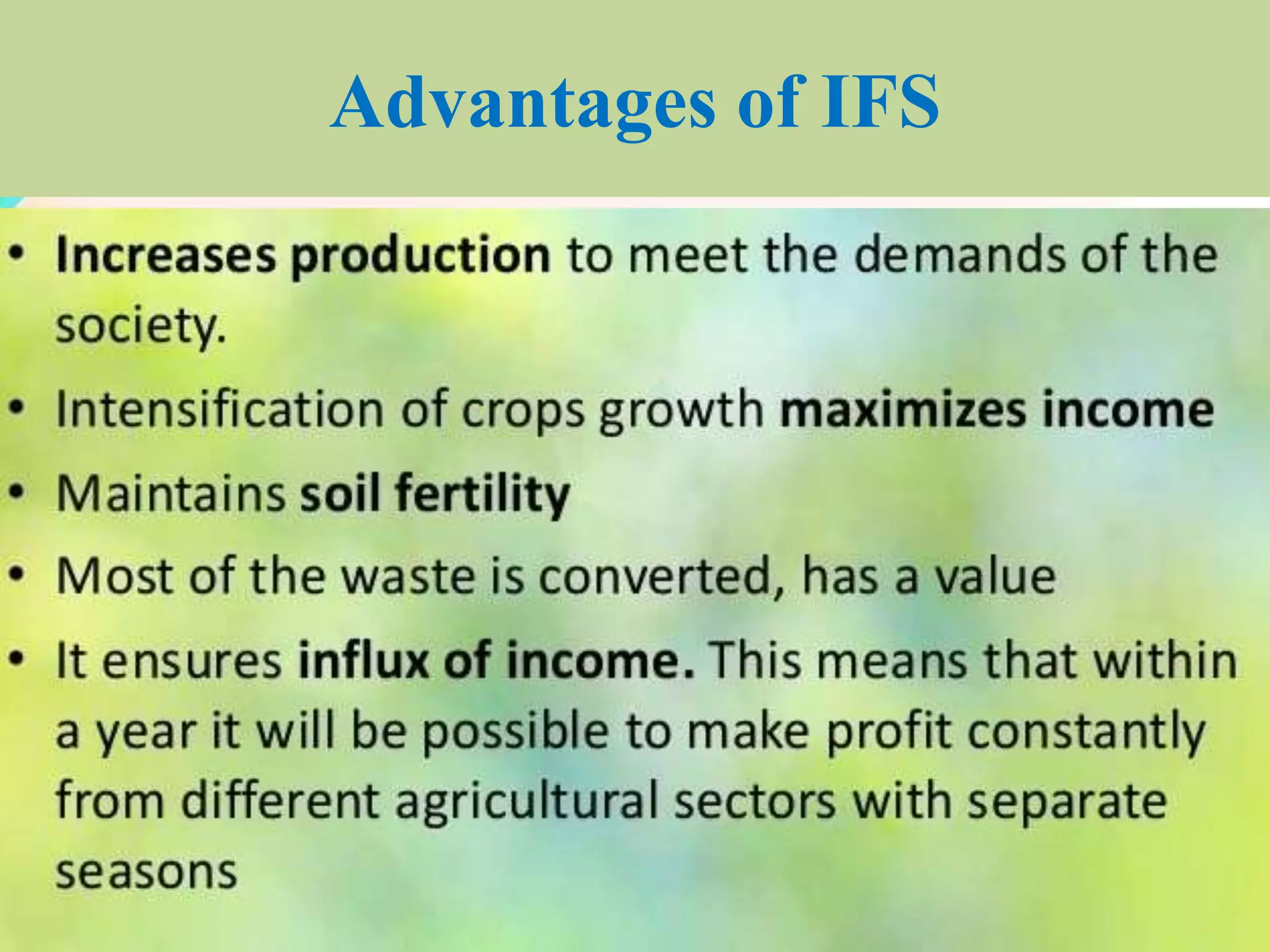 Integrated farming system and sustainable agriculture | PPTX