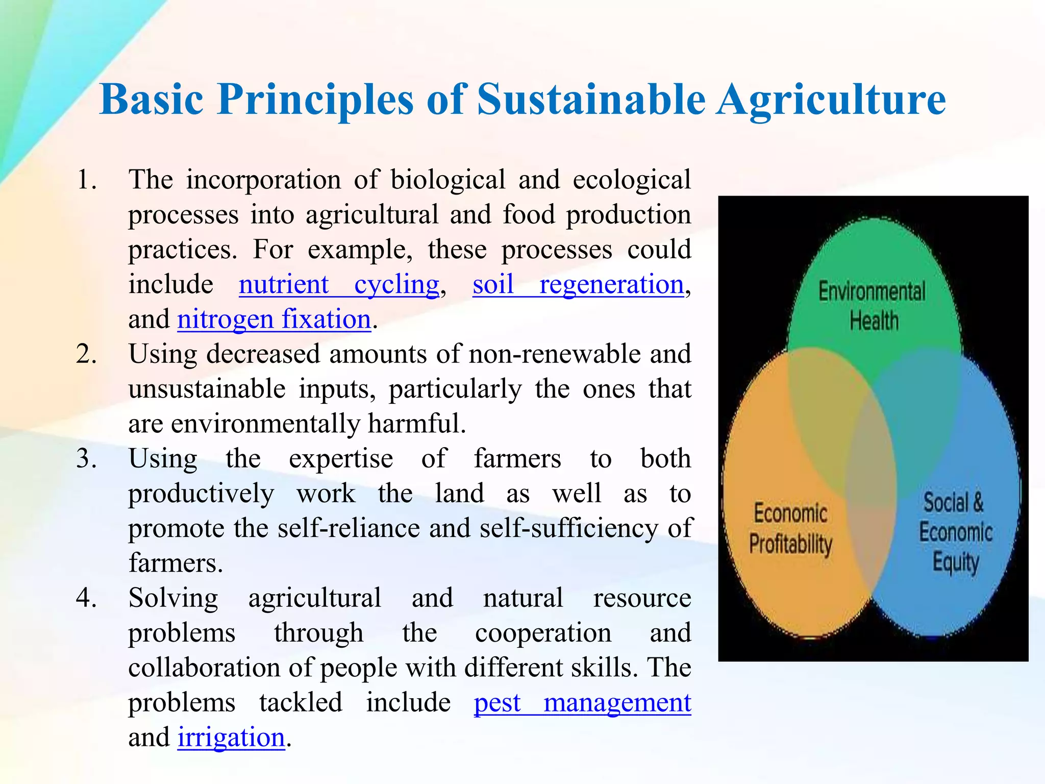 Integrated farming system and sustainable agriculture | PPTX