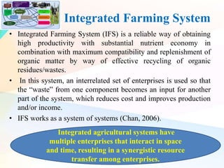 Integrated farming system and sustainable agriculture | PPTX