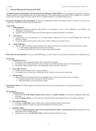 Integrated Financial Dynamics Model (IFDM) | PDF