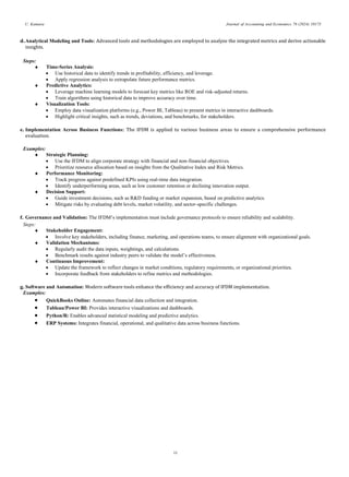 Integrated Financial Dynamics Model (IFDM) | PDF