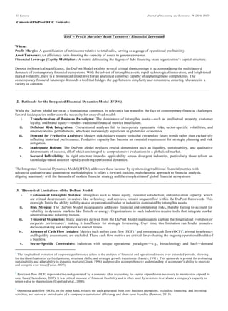 Integrated Financial Dynamics Model (IFDM) | PDF