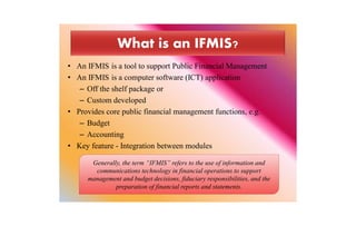 Integrated Financial Management Information Systems (IFMIS) | PDF