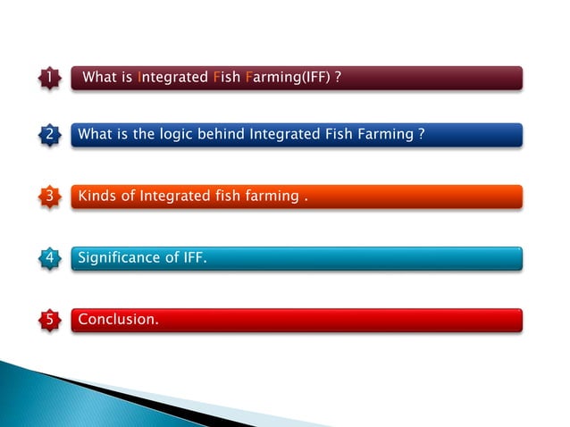 Integrated fish farming.pptx | Agriculture | Industries