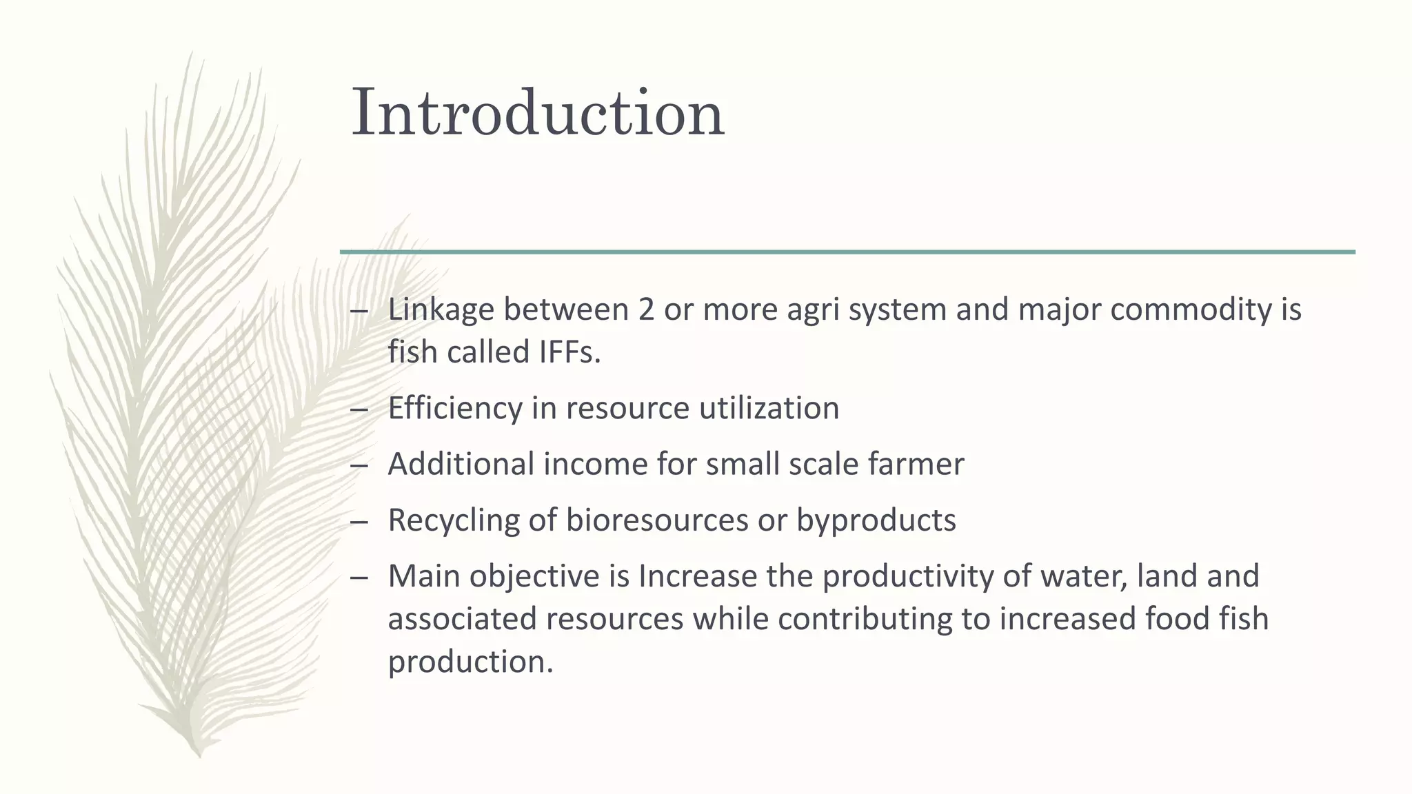Integrated fish farming system | PPTX