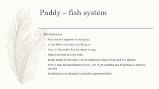 Integrated fish farming system | PPTX