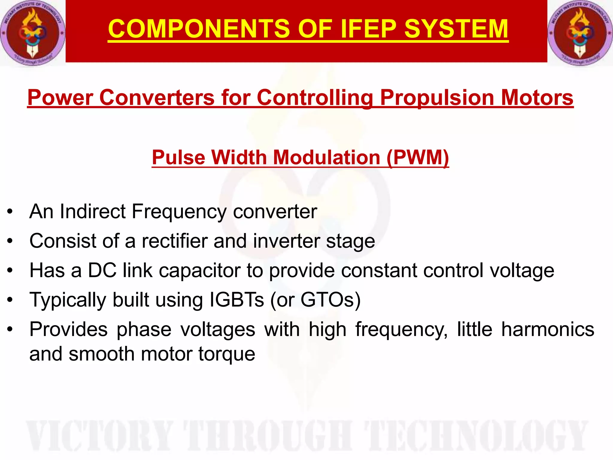 Integrated full electric propulsion IFEP | PPTX