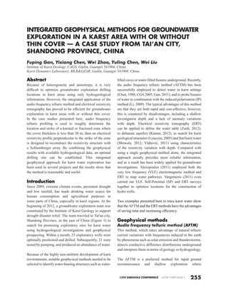 Integrated geophysical methods for groundwater exploration in a k | PDF