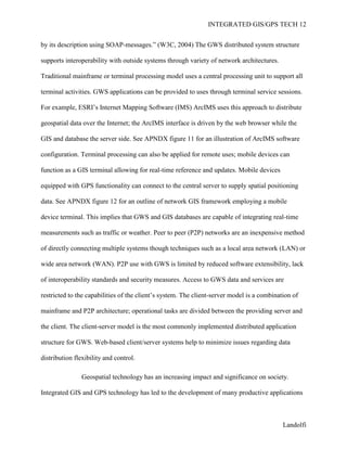 The Integration of Geospatial Technologies: GIS and GPS | DOCX