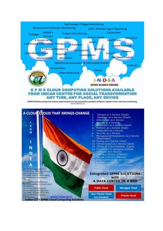 Integrated gpms solutions from indian cst | PDF