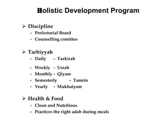Integrated holistic education program | PDF