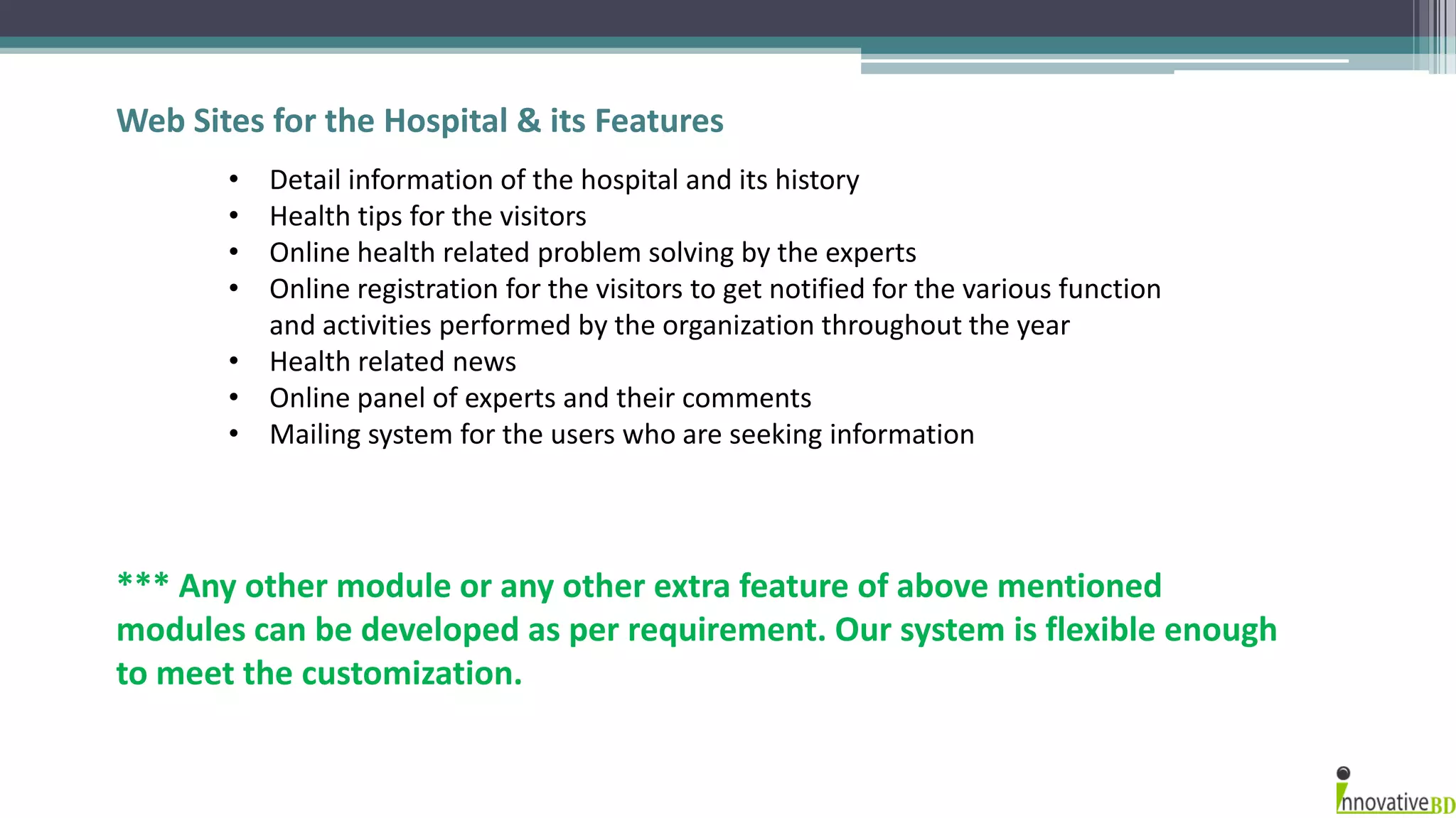 Integrated Hospital Management System | PPTX