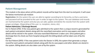Integrated Hospital Management System | PPTX