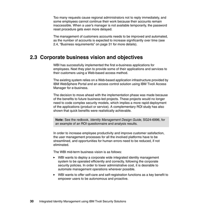 Integrated identity management using ibm tivoli security solutions sg246054 | PDF
