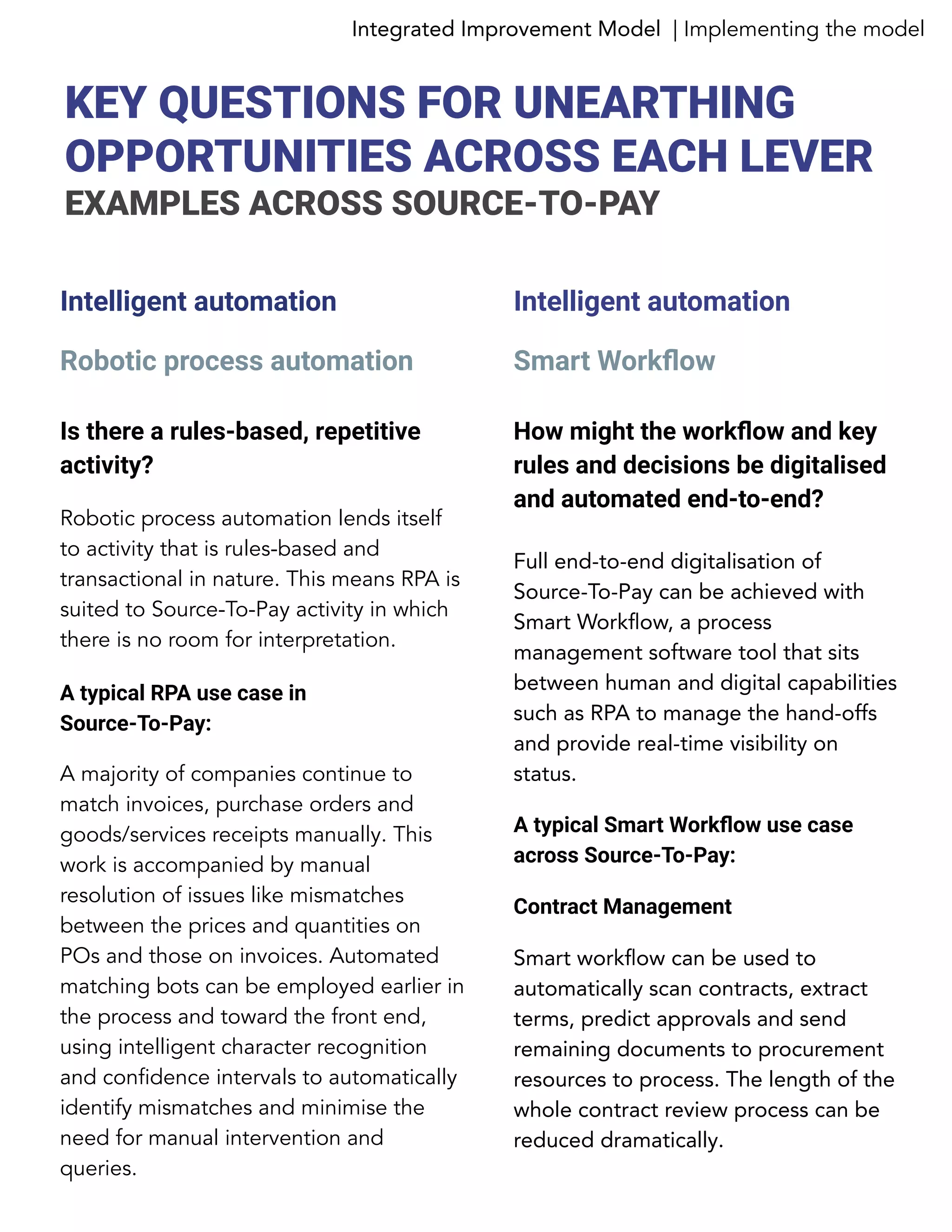 Integrated Improvement Model | PDF | Business Operations | Business